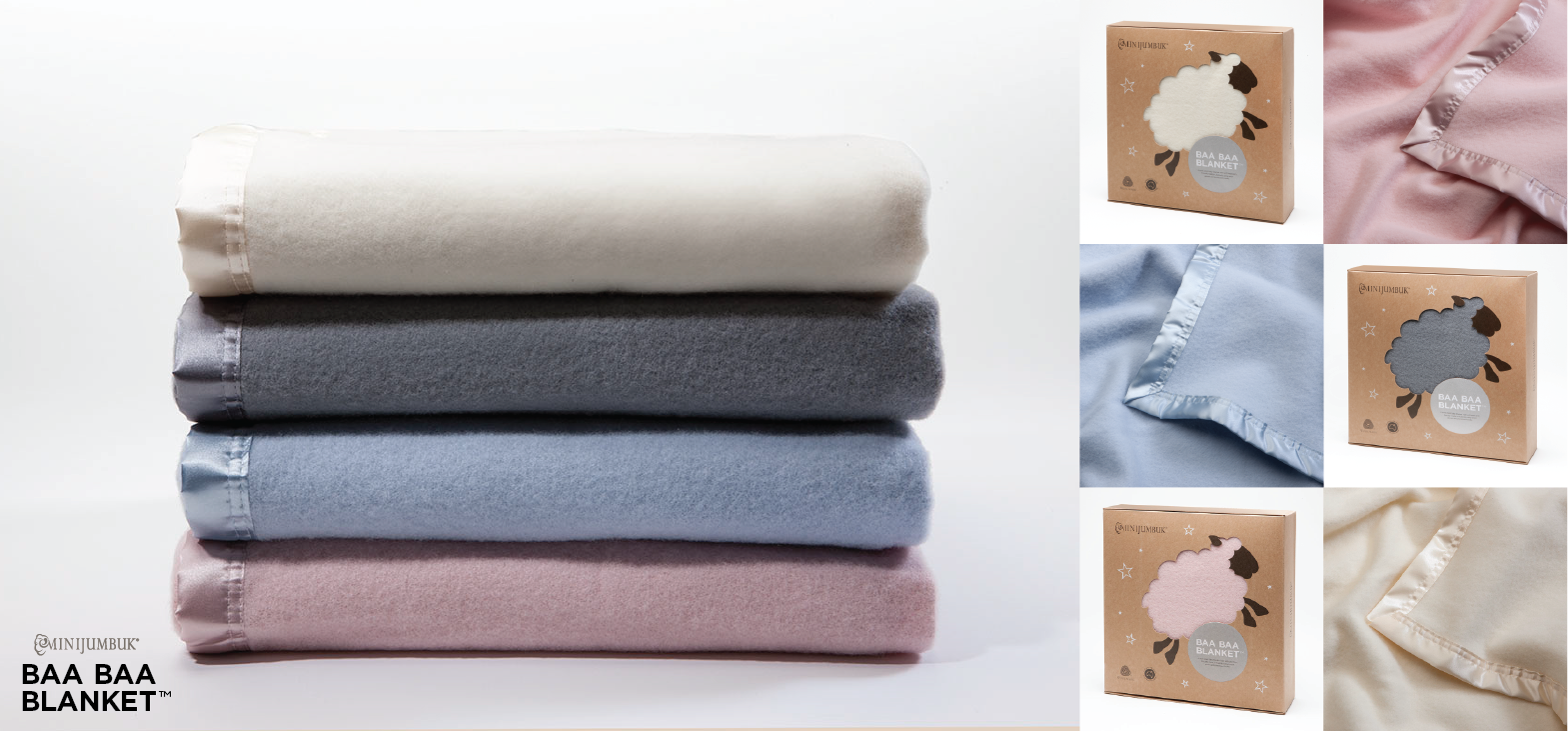 Introducing MiniJumbuk's Baa Baa Baby Blankets