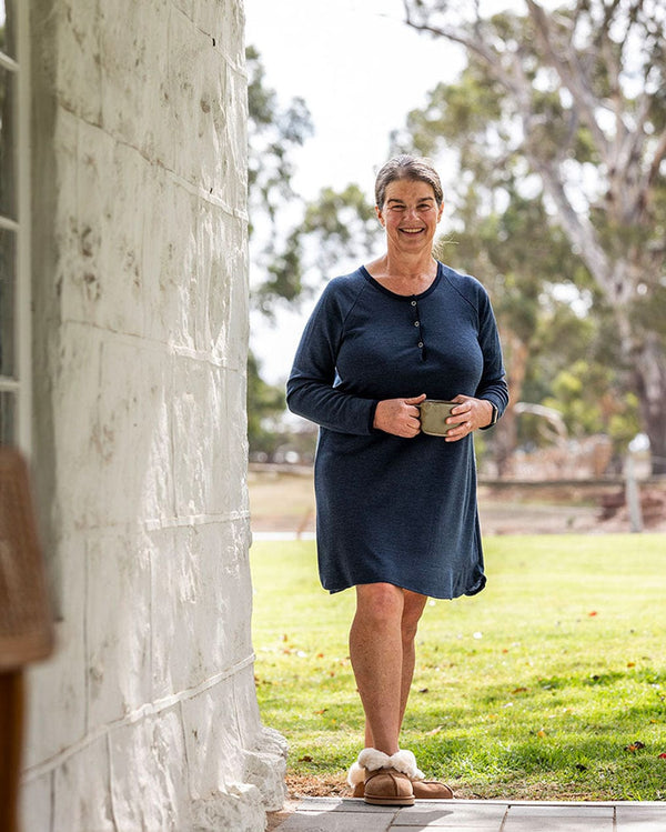 MiniJumbuk Womens Nightie | Aussie Made Wool Sleepwear | MiniJumbuk