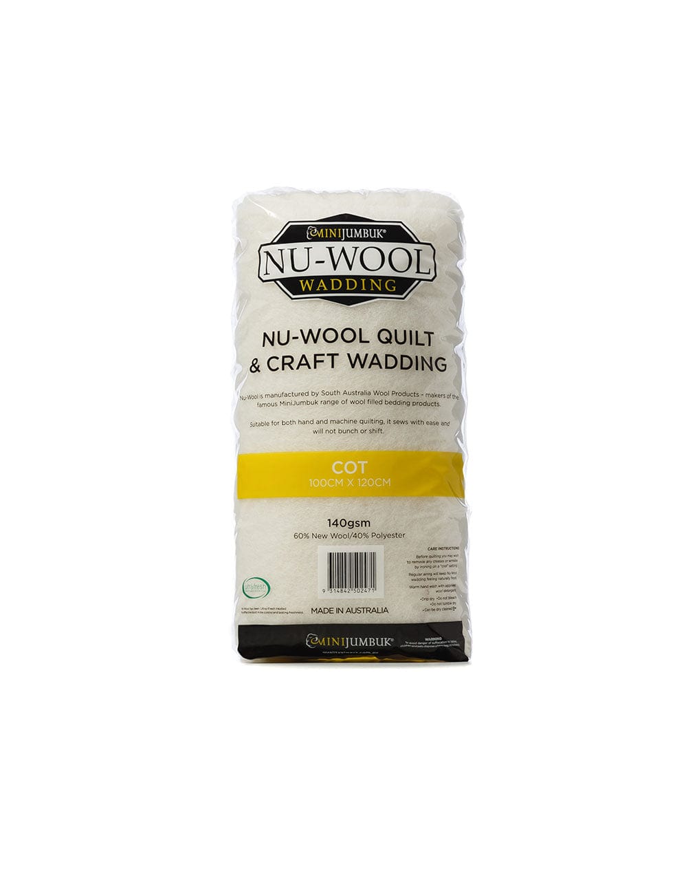 Quilt & Craft Wadding | Australian Made & Australian Wool | MiniJumbuk